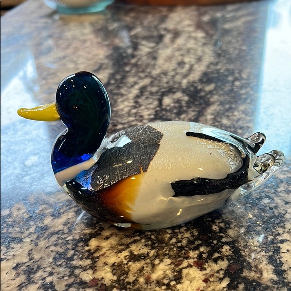 Accents | Handcrafted Glass Duck Figurine | Poshmark